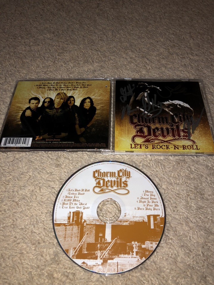 SIGNED! Let's Rock...By Charm City Devils CD HR Atom Smash Stereoside Wildstreet | eBay
