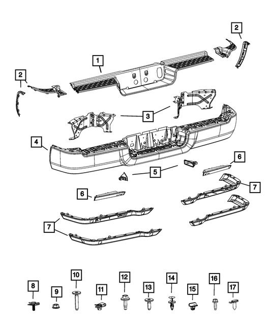 Bumper Mounting Bracket Mopar 68451115AA for sale online | eBay