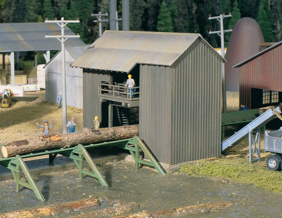 HO Scale Model Sawmill Outbuildings, 8 | eBay