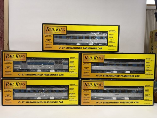 MTH RailKing O-27 EMD Demonstrator Passenger Set 30-6112E 30-6112B 30 ...