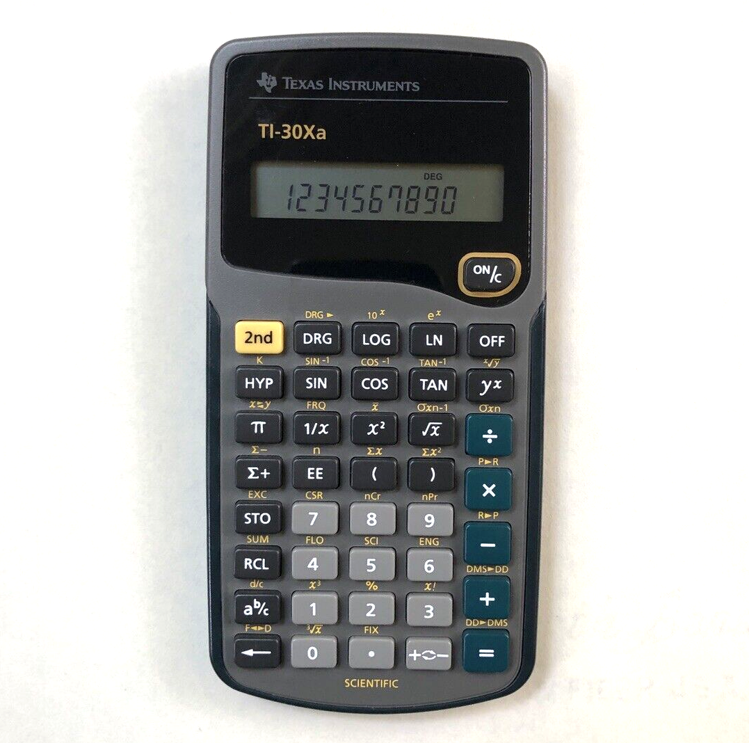 Texas Instruments TI-30Xa Scientific Calculator With Cover - Works | eBay