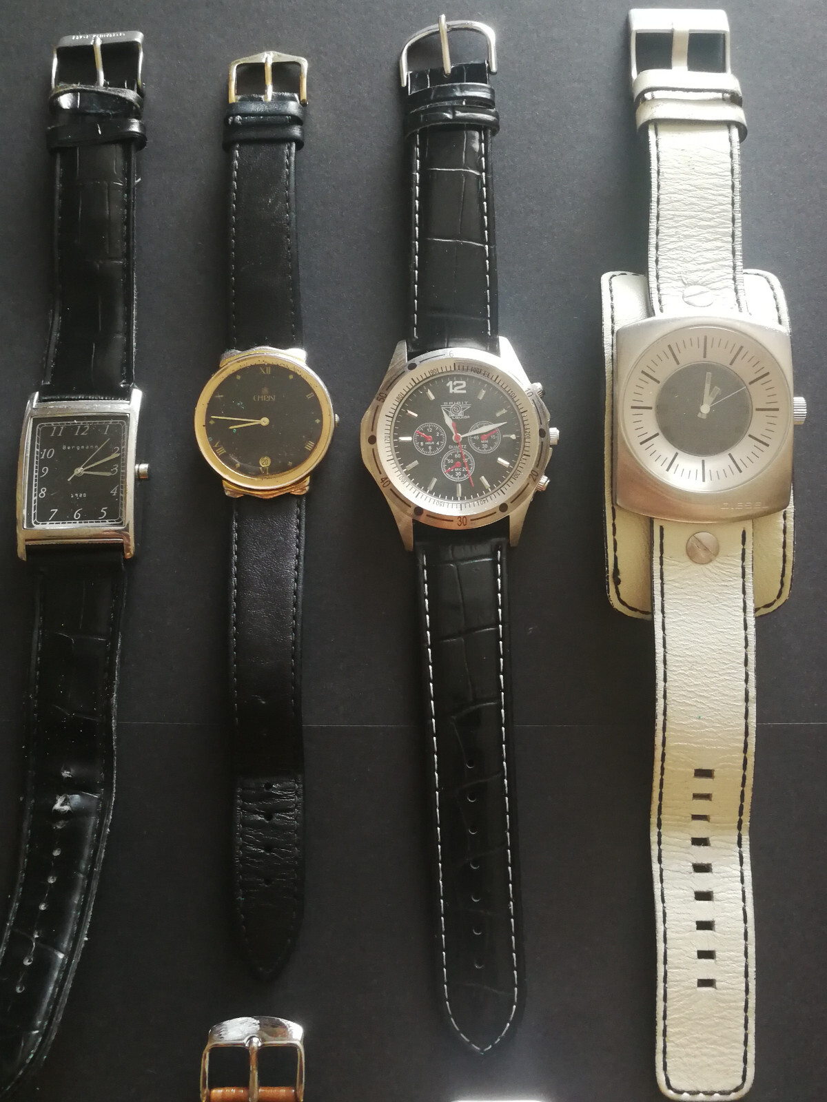 Uhren Konvolut Sammlung Leder Armbänder Singer Auriol Louis Pion ...