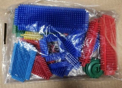 Vintage Bristle Blocks Developmental Building Toddlers Preschool LOT ...