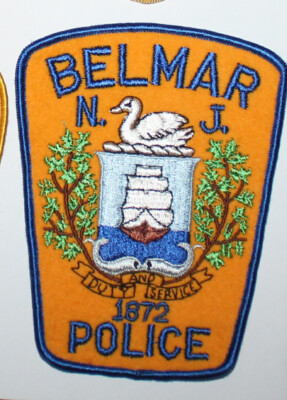 Very Old BELMAR POLICE New Jersey NJ PD Vintage Felt patch | eBay