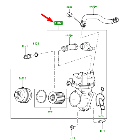 Genuine Land Rover Oil Cooler and Filter ASSY - LR006653 for sale ...