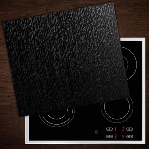 Glass Worktop Saver Ceramic Induction Hob Protector Cover Black Wood ...