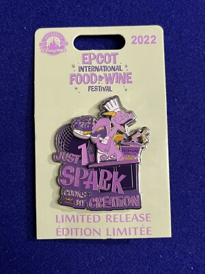 2022 Disney Parks Epcot Food & Wine Festival Chef Figment Cooking Pin ...