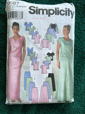 9687 Simplicity CUT Pattern ~ Size 14-20 ~ ~ ~ ~ ~ Listing MP 22 | eBay