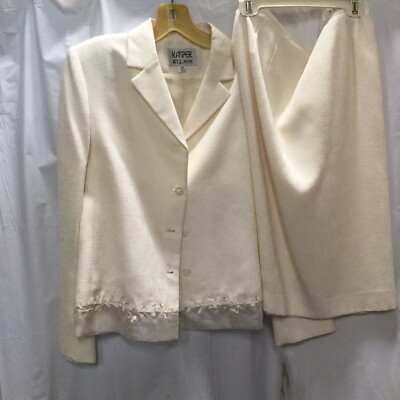 Kasper Ivory Skirtsuit With Embellishments | eBay
