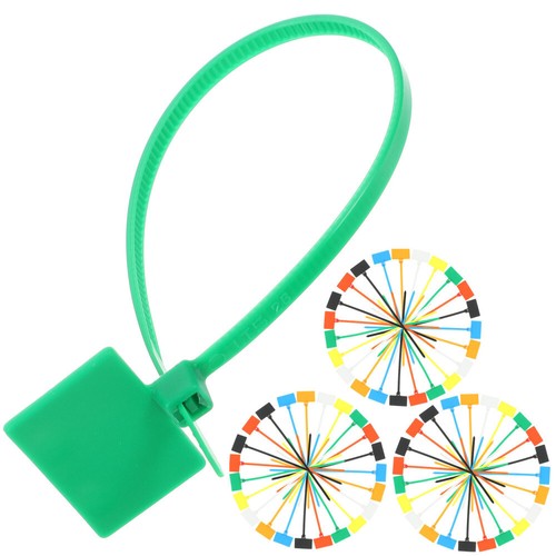 250 Pcs Random Color Cable Ties Valve Tags Labels Anti-slip Bag ...