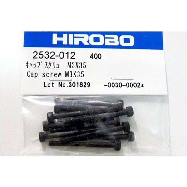 2532-012 Hirobo Helicopter Part Cap Screw M3x35 New In Package 2532012 ...