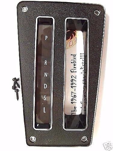 1970-81 FIREBIRD TRANS AM & CAMARO SHIFTER - SHIFT BEZEL CONSOLE PLATE ...
