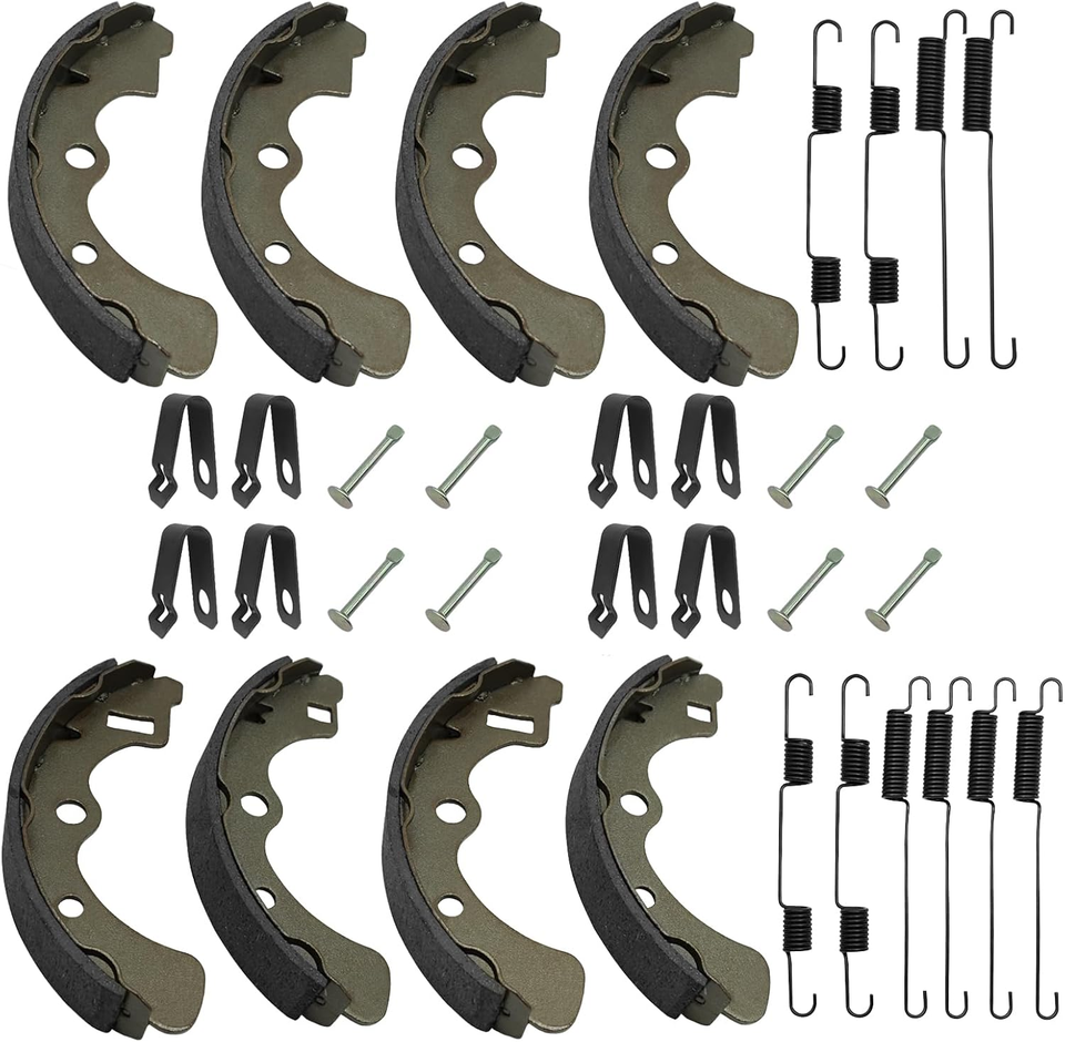 Brake Shoes Front&Rear All Springs Pins Left&Right for Kawasaki Mule ...