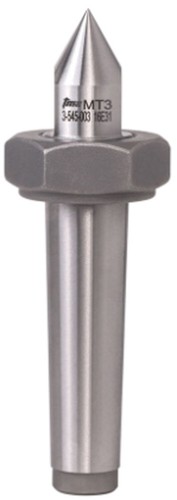 MT4 Dead Center with Draw-Off Nut Alloy Steel with 60° Point, T.I.R. 0. ...