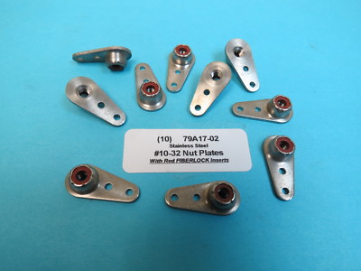 #10-32 Stainless Steel Nutplates with Fiberlock One Lug Anchor Nut ...