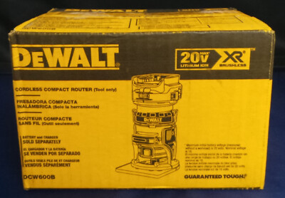 DEWALT DCW600B 20V MAX XR Cordless Compact Router - Tool Only | eBay