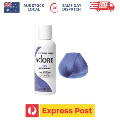 Adore Semi Permanent Hair Colour #197 Periwinkle 118ml | eBay