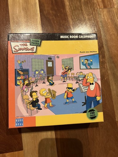 Jigsaw Puzzle The Simpson’s “Music Room Cacophony” - 100 Piece - Blue ...