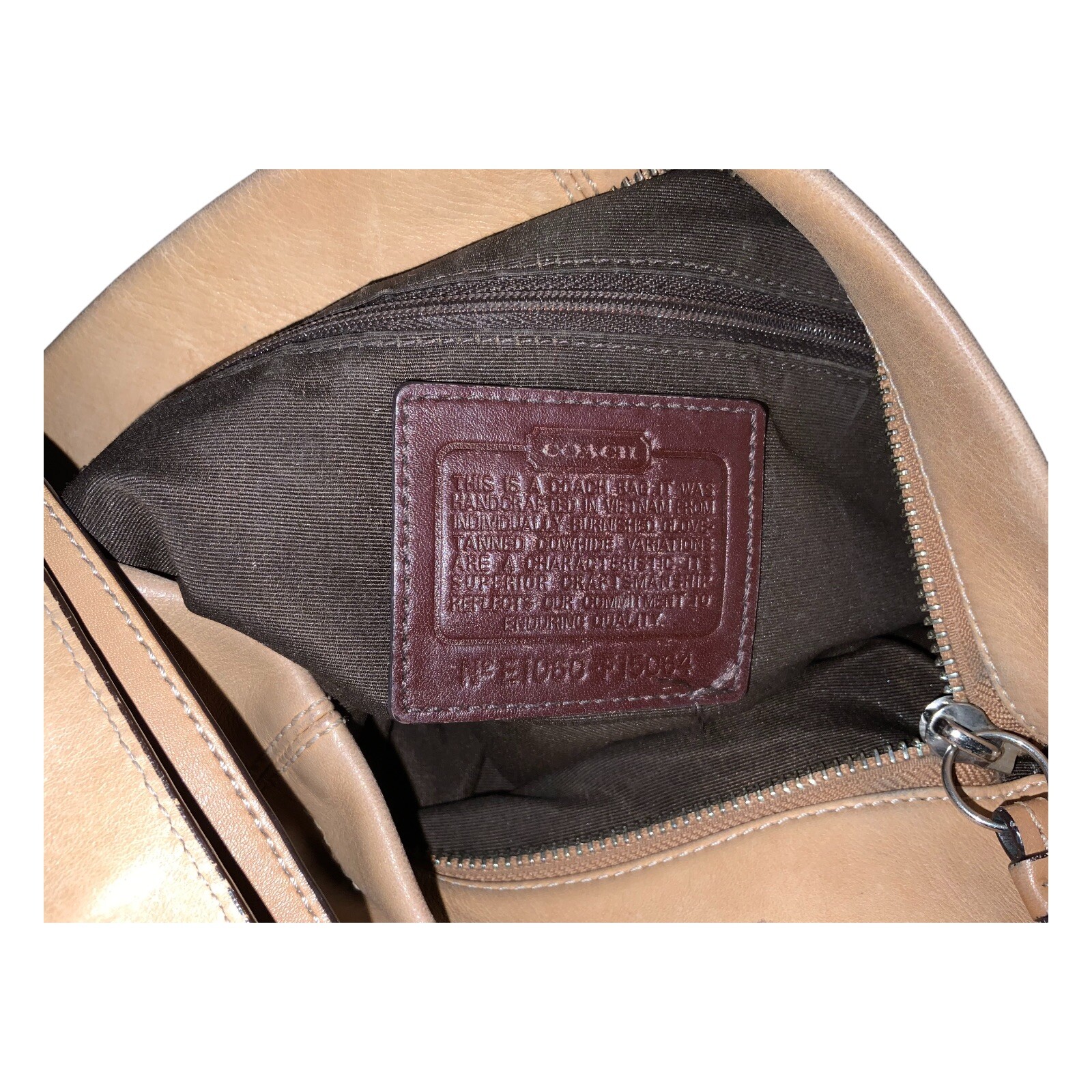 Coach Camel Leather Convertible Shoulder bag Signature Collection D1060 ...