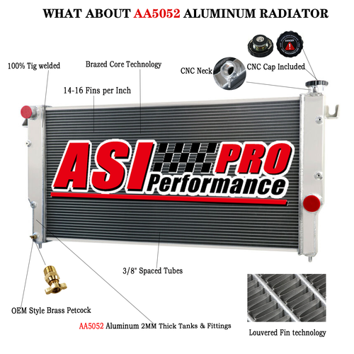 3 Rows Radiator For 1994~2002 01 Dodge Ram 2500 3500 Pickup 5.9L Diesel ...