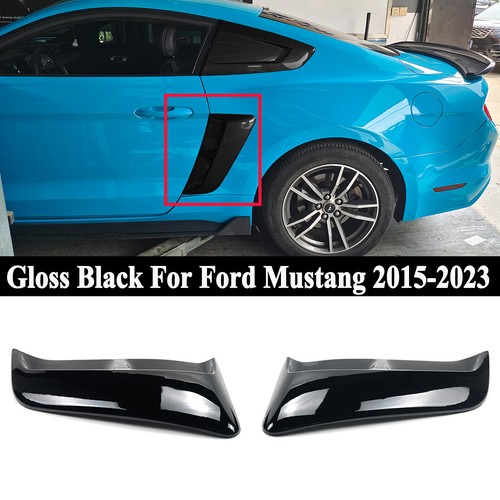 For Ford Mustang 15-23 V3 Glossy Black Rear Fender Panel Side Body ...