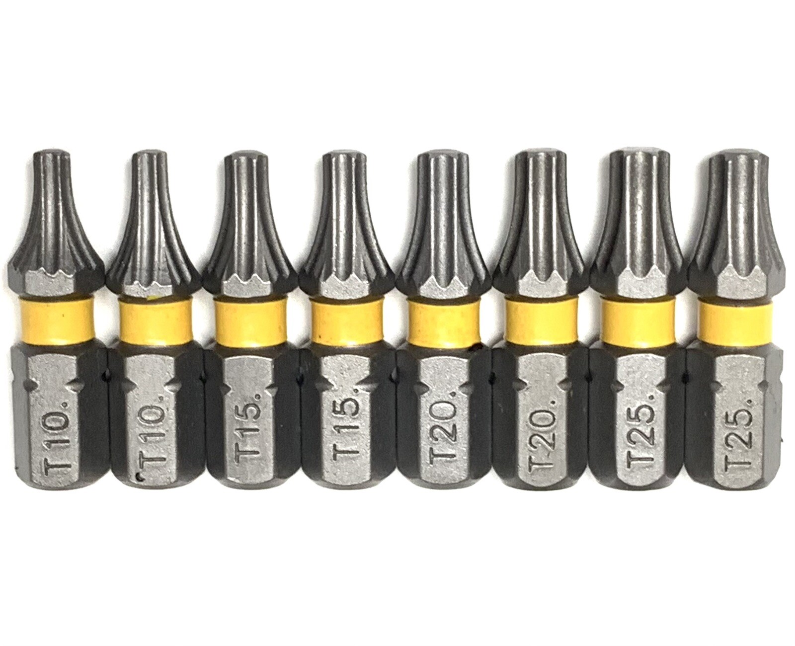 DEWALT MAXFIT 8 Pc Bit Set Torx T10 T15 T20 T25 1in. IMPACT READY NEW ...