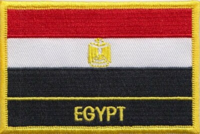 Egypt Flag Embroidered Patch - Sew or Iron on | eBay UK