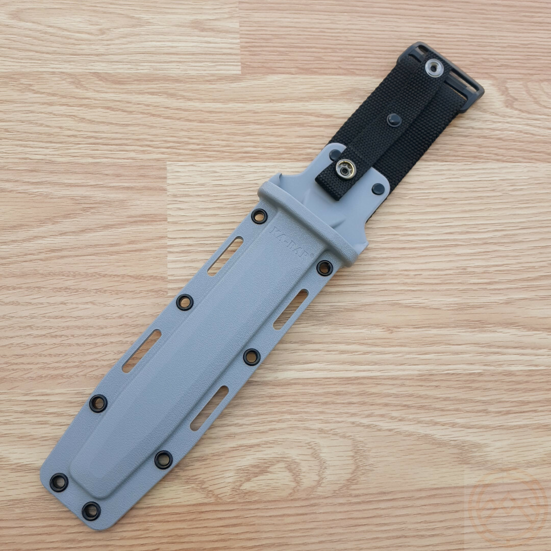 KaBar USSF Space-Bar Fixed Knife 7" Gray 1095 Cro-Van Steel Blade ...