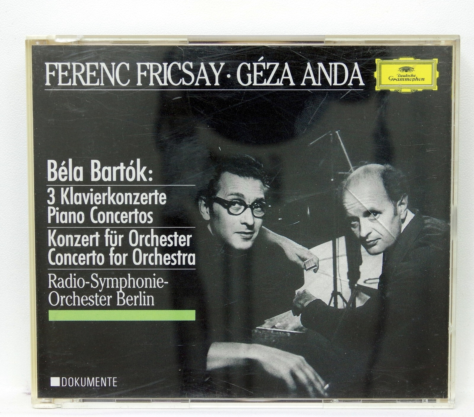 GEZA ANDA, FRICSAY ⸺ BARTOK 3 piano concerto, cto for orchestra ⸺ DGG ...
