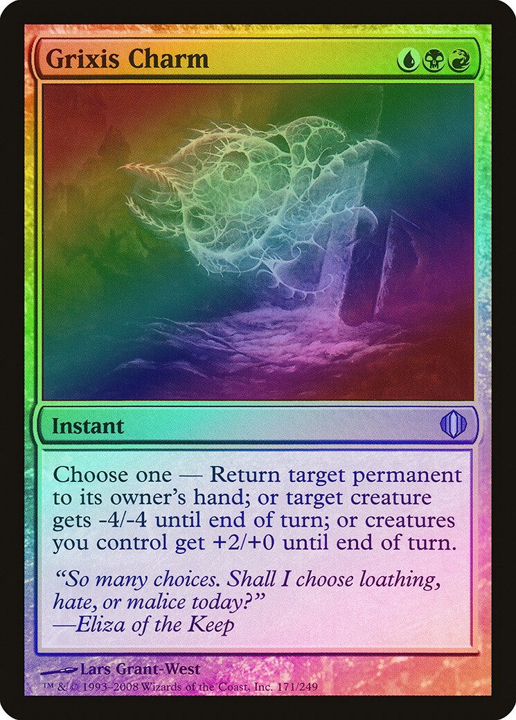 Grixis Charm FOIL Shards of Alara PLD Blue Black Red Uncommon CARD ...