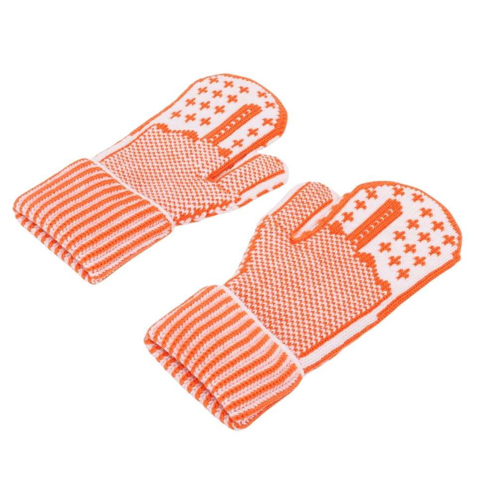 1 Pair Middle Finger Pattern Mittens Attitude Warm Soft Cozy | eBay UK