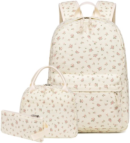 Backpack for Girls School Backpacks with Lunch Box Pencil Case Set Cute ...