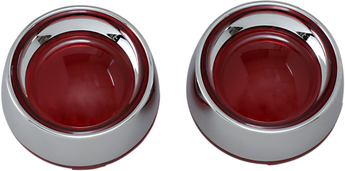 Kuryakyn - 2109 - Deep Dish Bezels with Lenses for Bullet Turn Signals ...