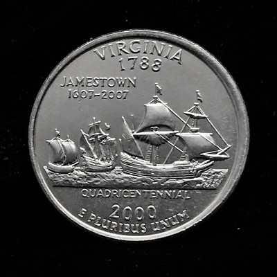 2000 D MINT Virginia State Quarter :: Uncirculated :: VA :: Shipping ...