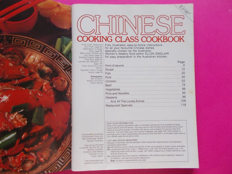The Australian Women's Weekly - Chinese Cooking Class Cookbook ...