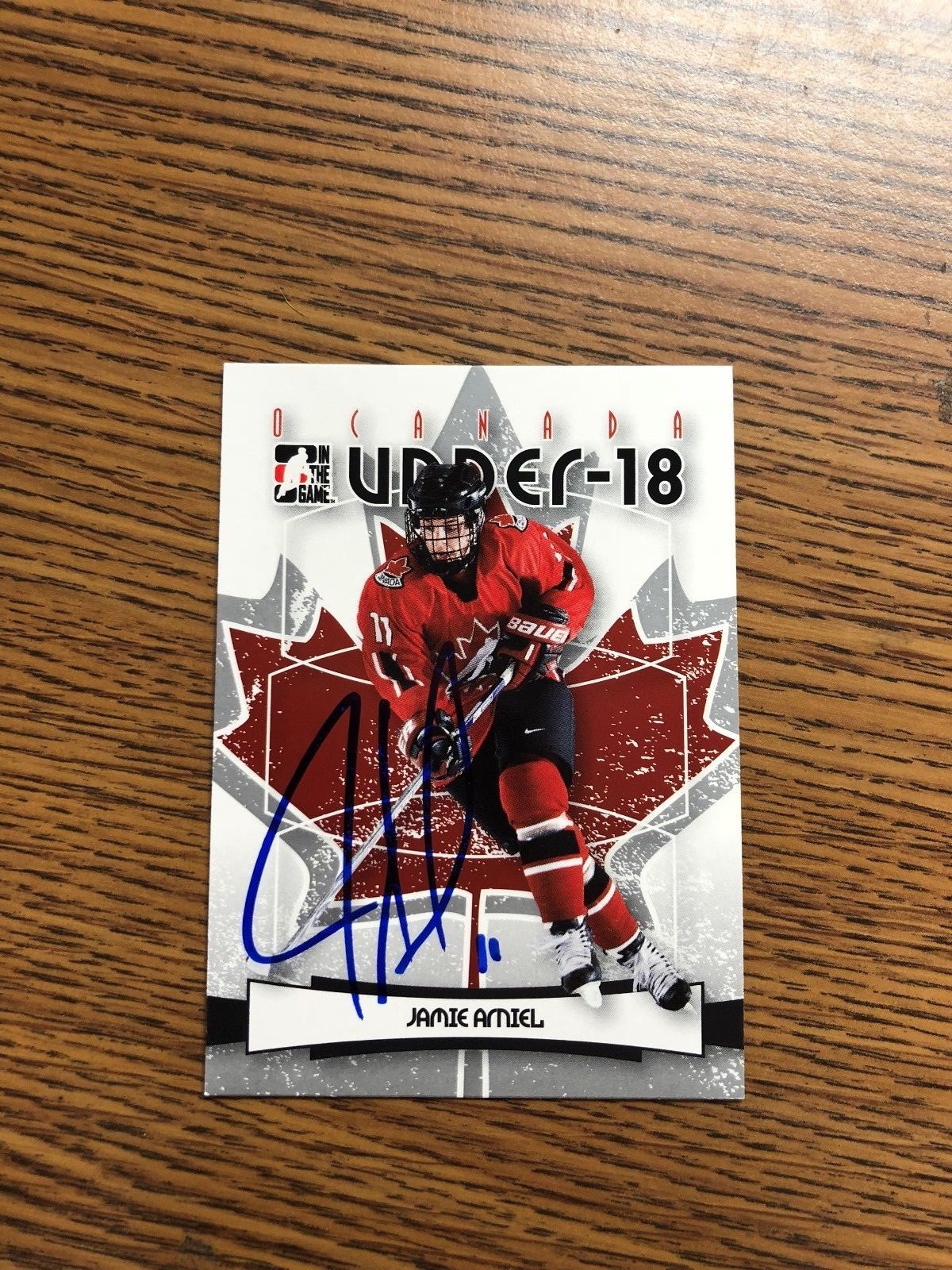 NHL IN THE GAME HOCKEY JAMIE ARNIEL AUTOGRAPHED HOCKEY CARD | eBay