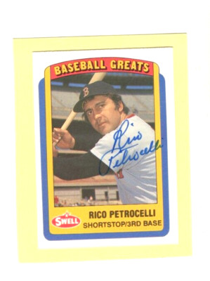 Autographed Rico Petrocelli Red Sox 1990 Baseball Greats #56 | eBay