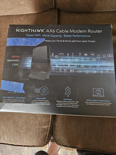 NETGEAR - Nighthawk AX6000 Wi-Fi 6 Router with DOCIS 3.1 Cable Modem ...