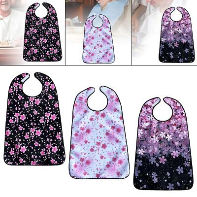 Adult Bibs for Eating, Full Protection Polyester Feeding Bibs for ...