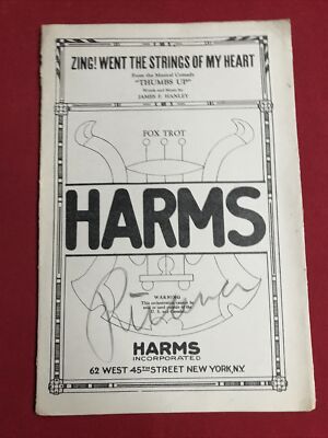 Zing went the strings of my heart thumbs up big band arrangement harms ...
