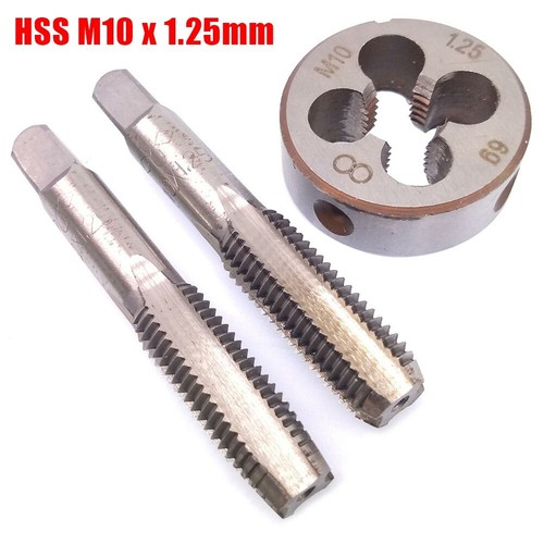 Metric Thread Cutting Tool Kit HSS M10 x 125mm Taper and Plug Tap with ...