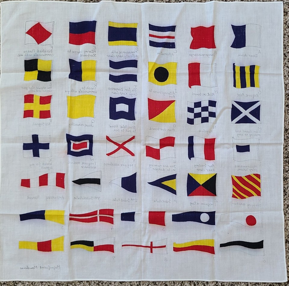 Navy Flags Handkerchief | eBay
