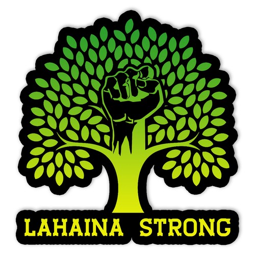 Lahaina Strong Pray for Hawaii Lahaina Support Survivors Vinyl Sticker ...