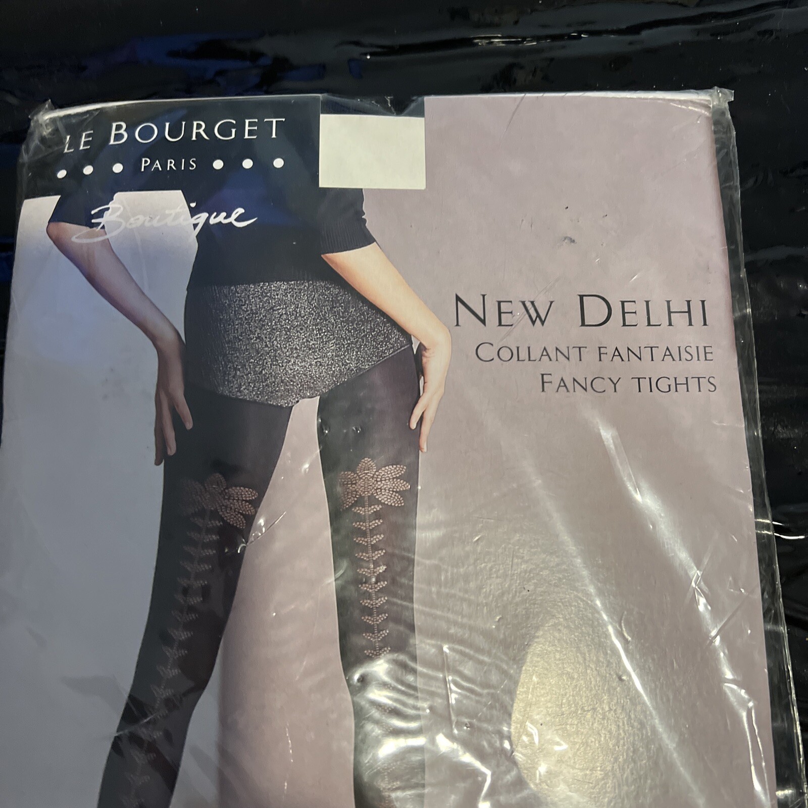 VTG Le Bourget Paris NEW DELHI COLLANT FANTAISIE FANCY TIGHTS BLACK T3 ...