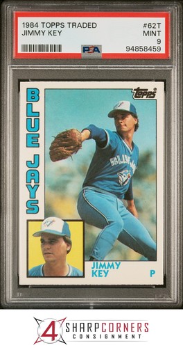 1984 TOPPS TRADED #62T JIMMY KEY RC BLUE JAYS PSA 9 B4148324-459 | eBay