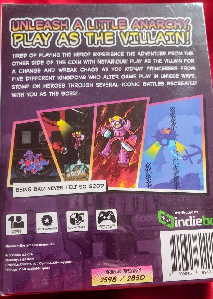 NEFARIOUS Collectors Edition #2598/2850 IndieBox Exc Brand New SEALED StarBlade | eBay