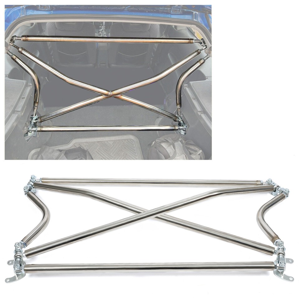 Rear Cross Strut Bar Stainless Steel Fits 96-00 Honda Civic EK9 3 Doors ...