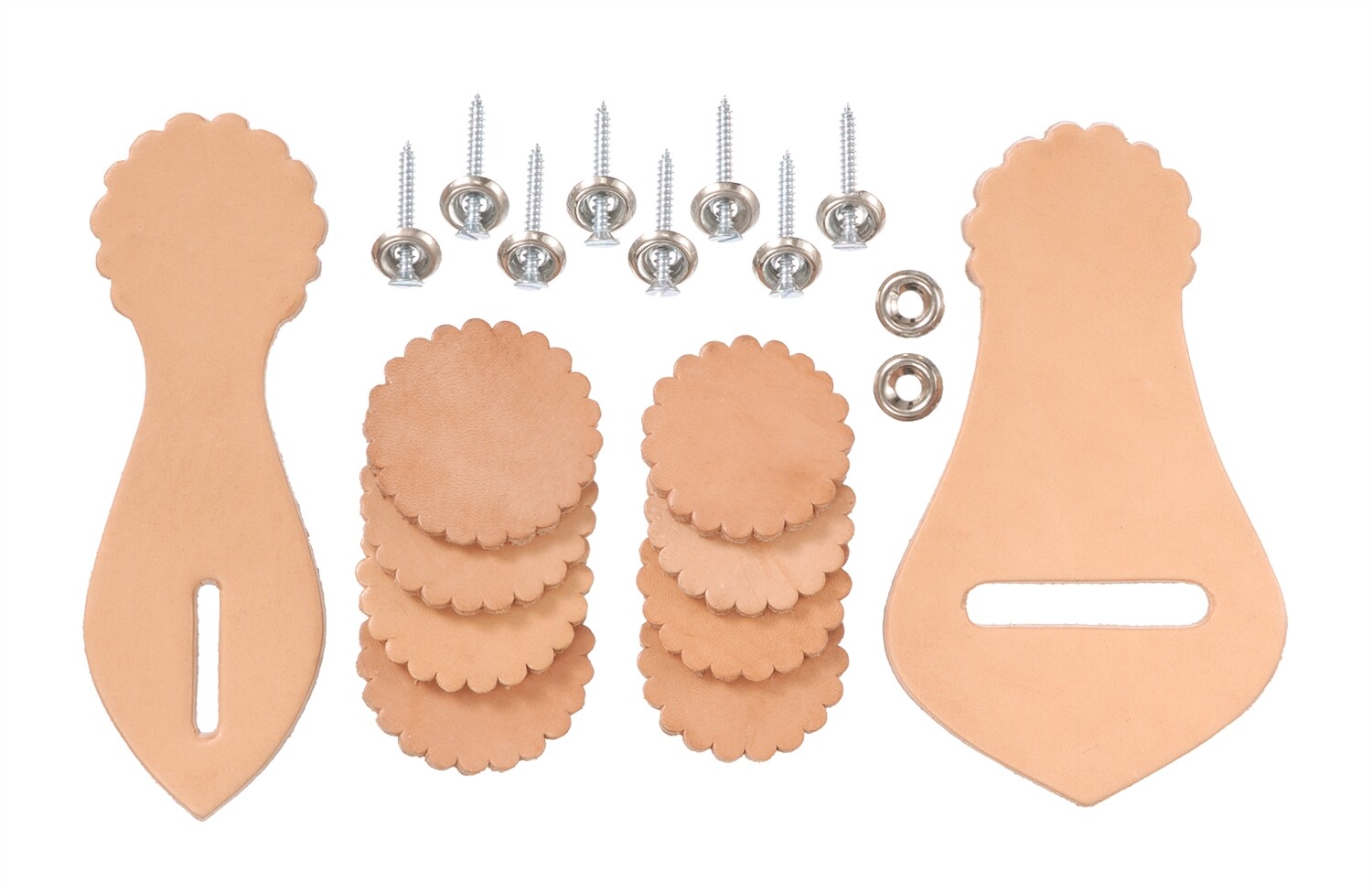 Saddle Repair Kit - Concho Rosettes - Latigo Keeper - Cinch Tongue ...