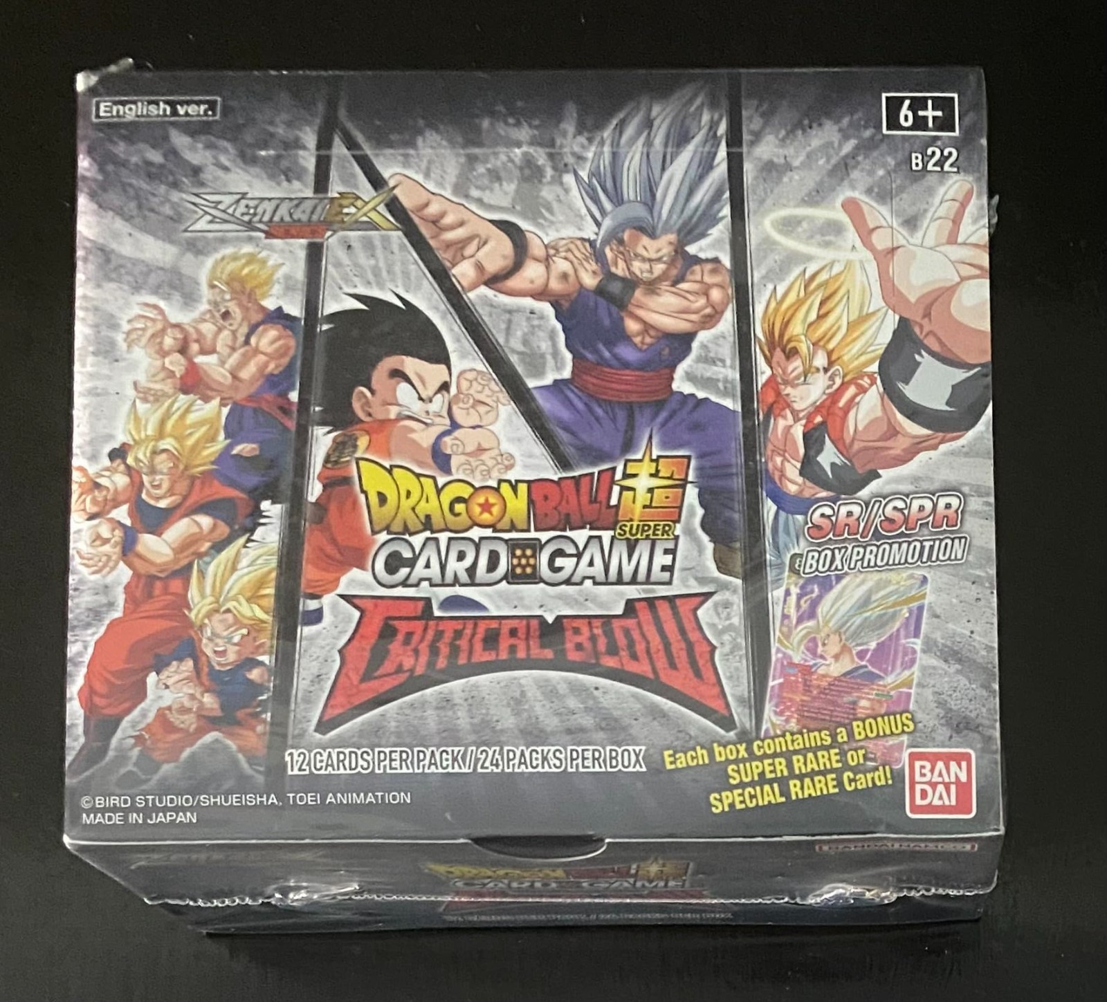 DRAGON BALL SUPER CARD GAME B22 *CRITICAL BLOW* ZENKAI SERIES ENG BOX ...