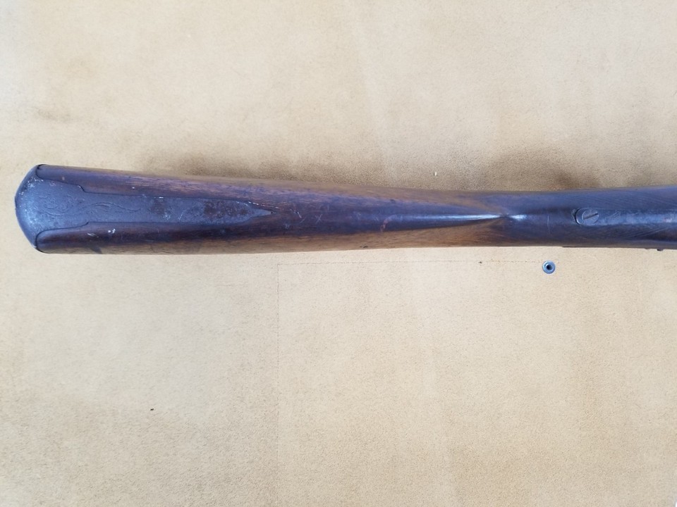 Antique Black Powder Double Barrel Shotgun Side Lock Mussle Loader ...